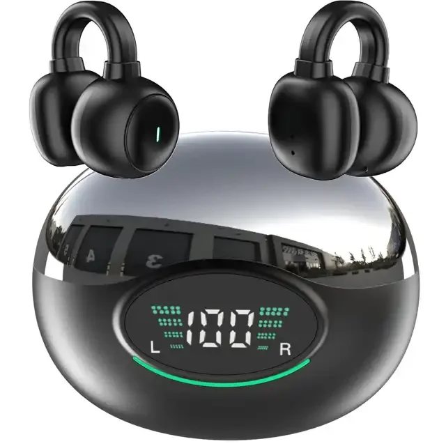 YYK-Q86 Ear clip Earbuds 36 Hours Long Battery Life On-ear Headphones ...