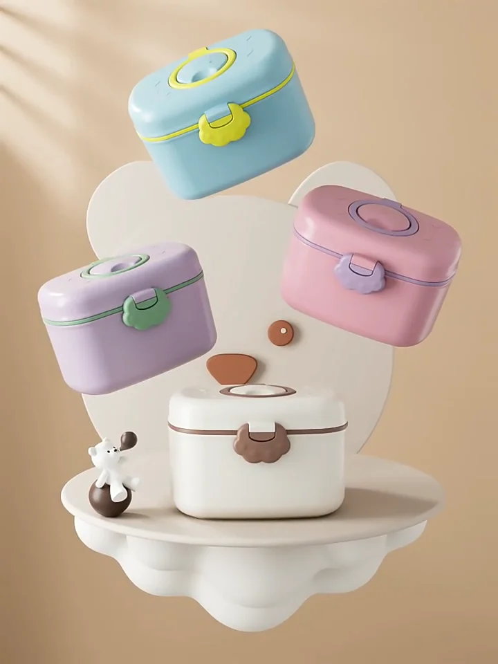 New Portable Cute Baby Milk Powder Food Storage Box Essential Cereal ...