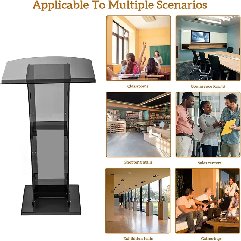 Acrylic Podium Stand Pulpits For Churches Lecterns Podiums Floor ...