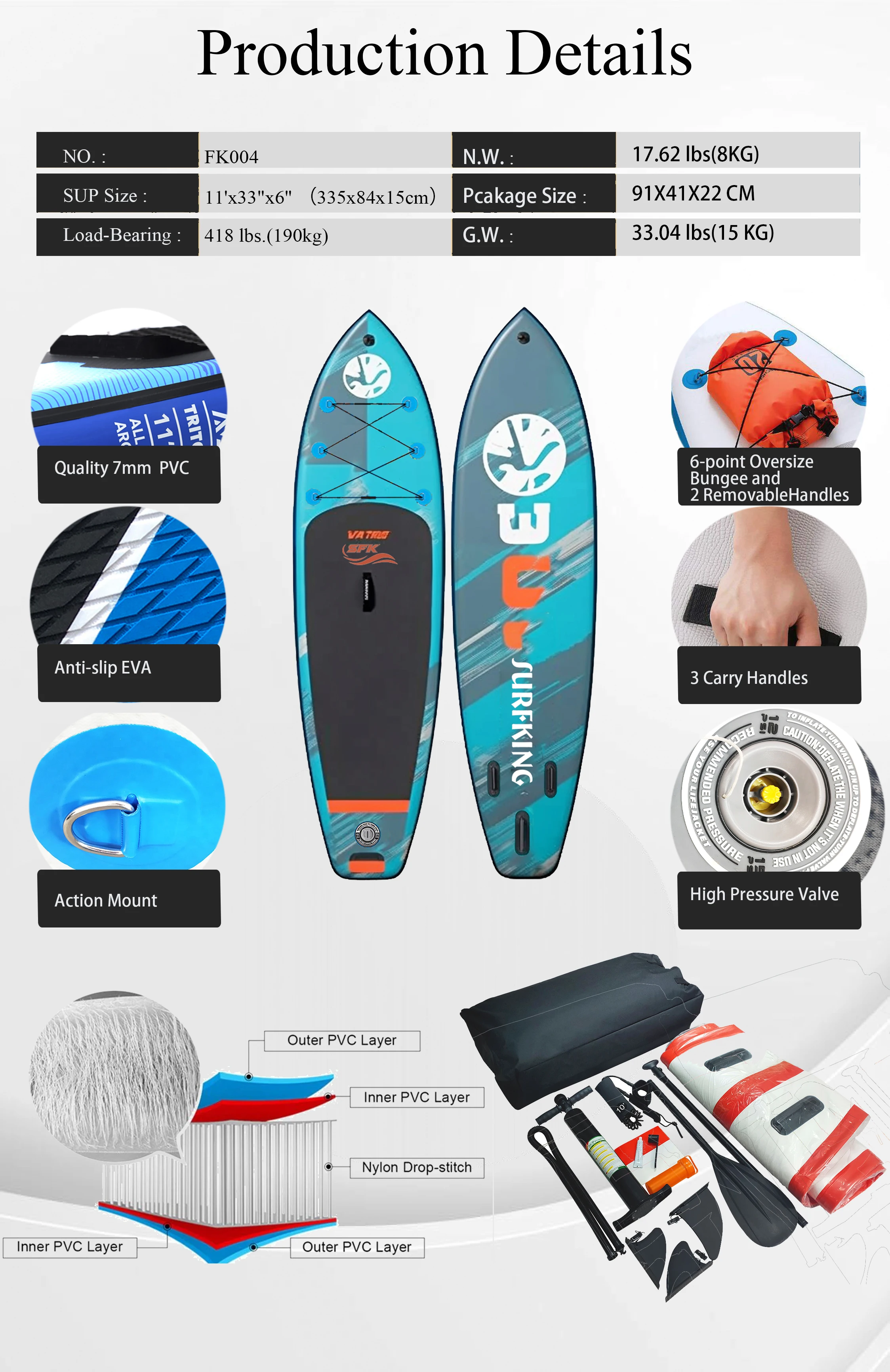 Customize Durable 11ft 12ft 10ft Surf Sup Surfboard Cheap Board Paddle ...