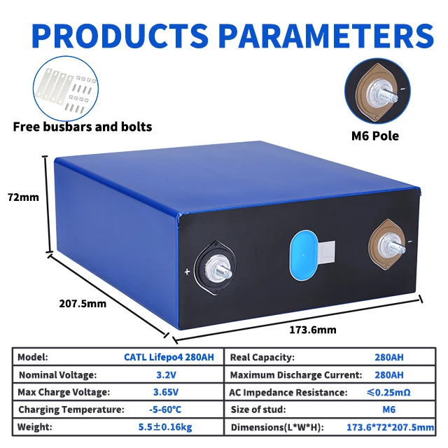 Grade A Brand New QR Code Rechargeable 3.2V 280ah Lifepo4 Battery for EV