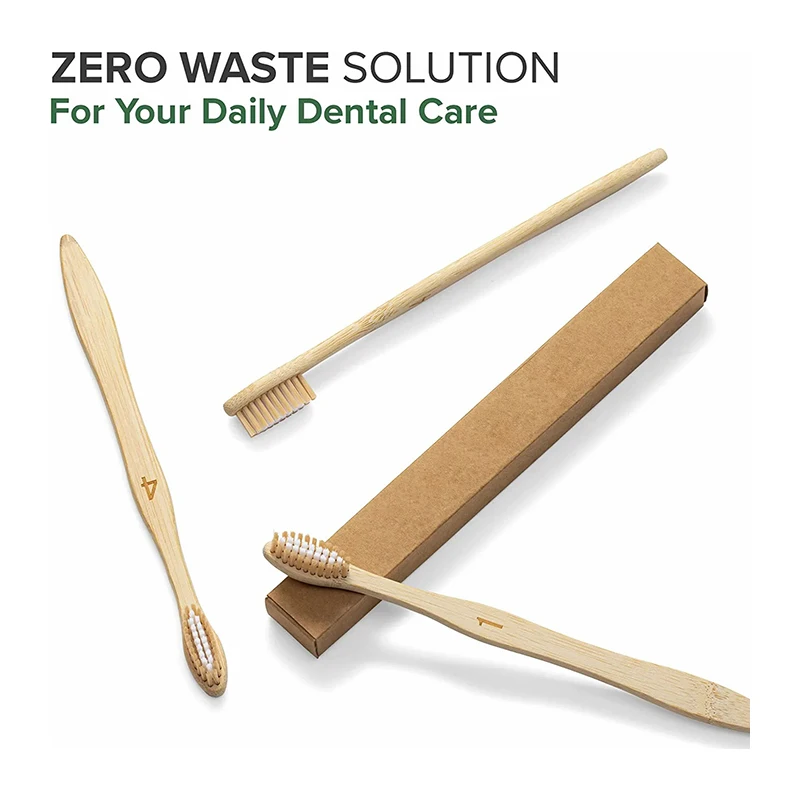 Wholesale Custom Logo Biodegradable Bamboo Toothbrushes