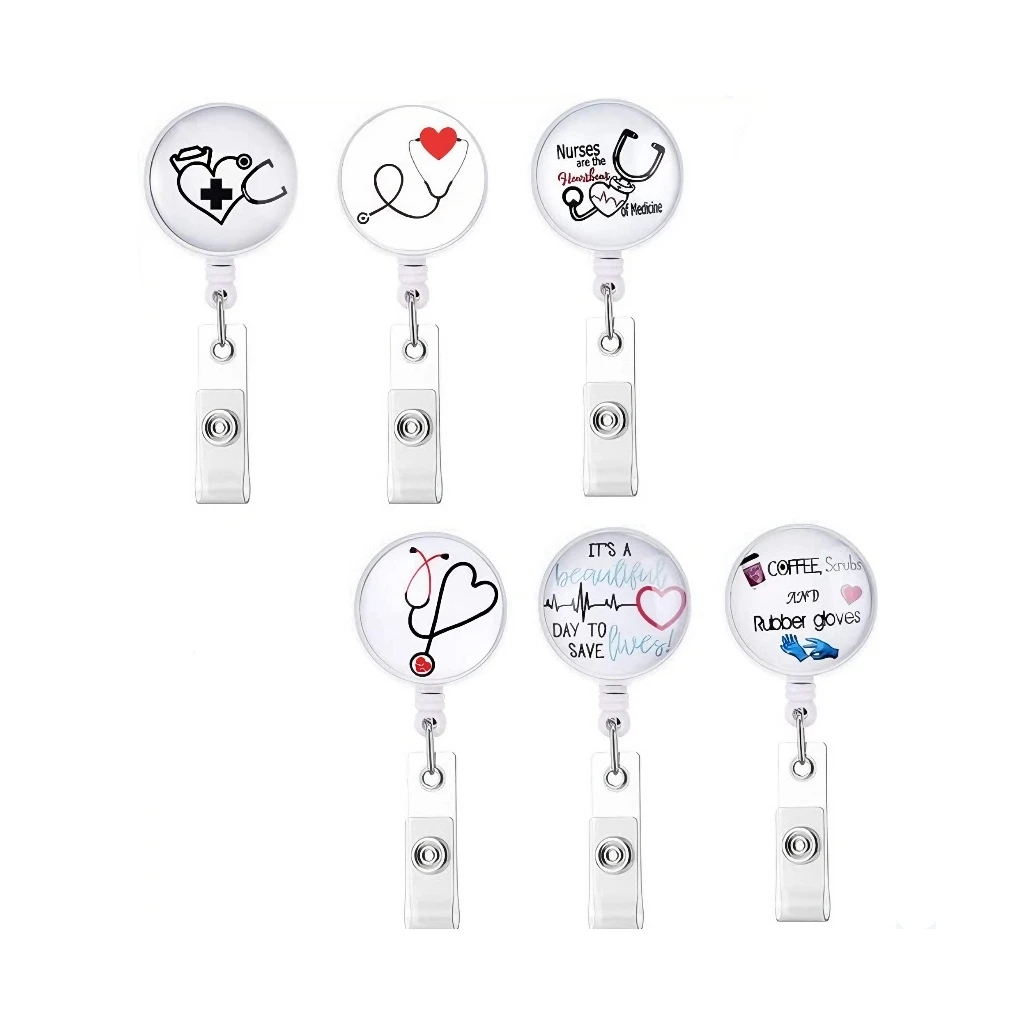 BSBH Promotional Gift Nurse Student Sublimation Badge Reel Carabiner ...