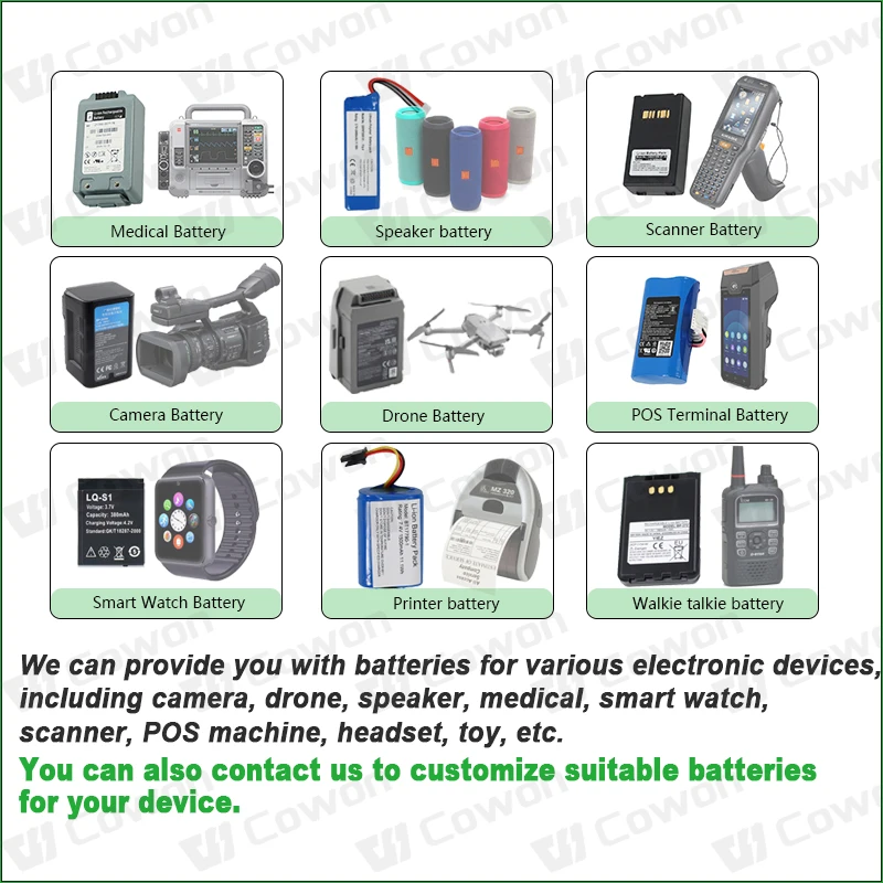 3.7V 2900mAh Lithium Polymer Rechargeable Z9 V3 Z9 Blue IP604355-2P Pos Terminal Batteries