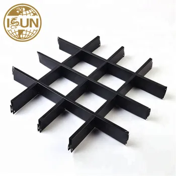 Office Building Aluminium Open Cell Grid Ceiling - Buy Aluminium Open ...