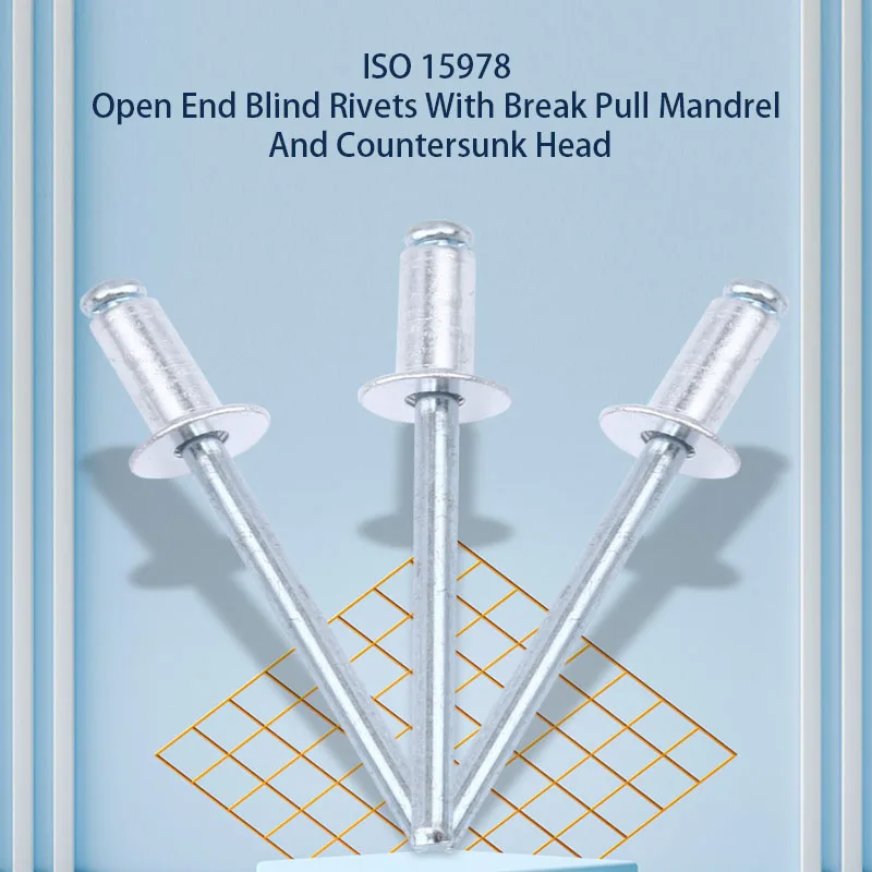 Iso 15978 Open End Blind Rivets With Break Pull Mandrel And Countersunk ...