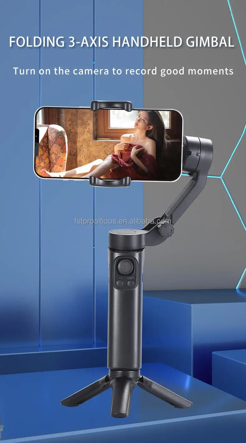 Handheld F5plus Gimbal Stabilizer - 3 Axis Smartphone Stabilizer