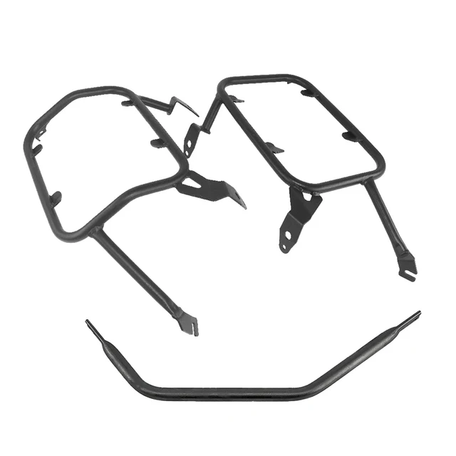 Motorcycle Pannier Racks Frame Saddlebag Side Bracket Top Rear Case Box ...