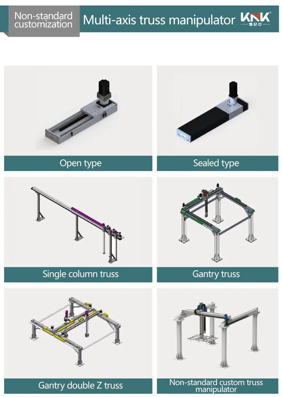 KNK KHZ Rack And Pinion Dual-Track High Load Support Customized CNC ...