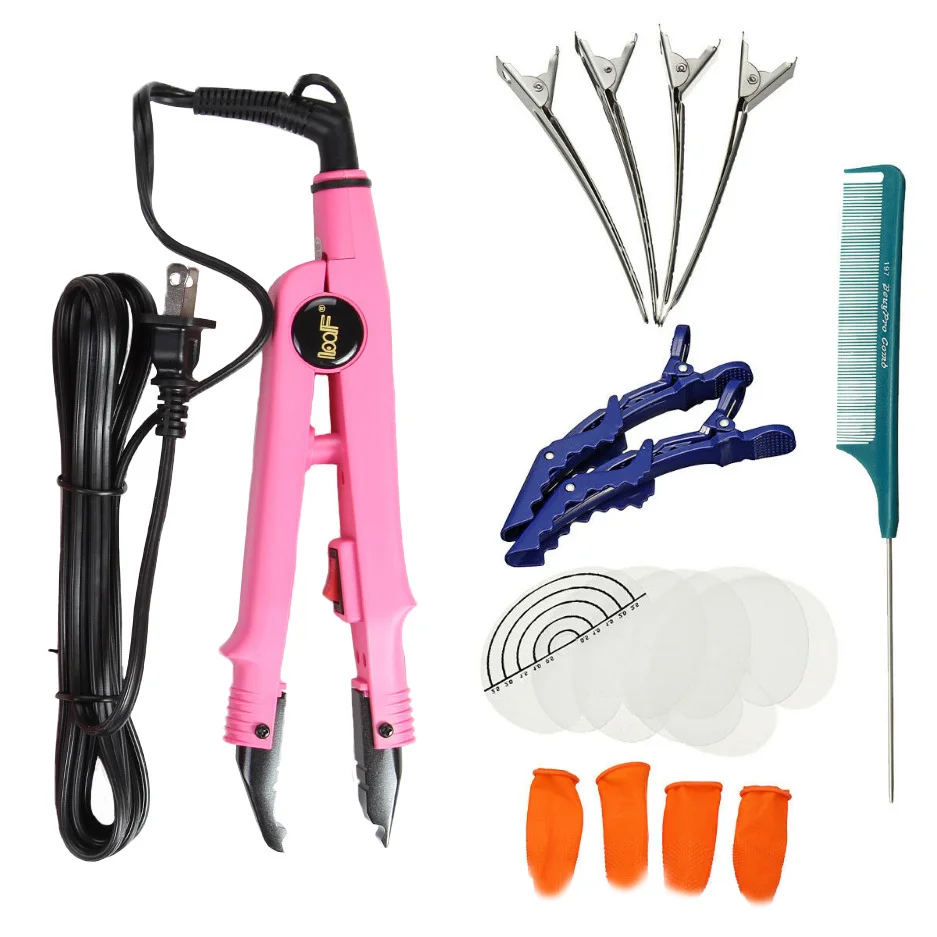 Professional Fusion Hair Extensions Kit with Keratin Tool