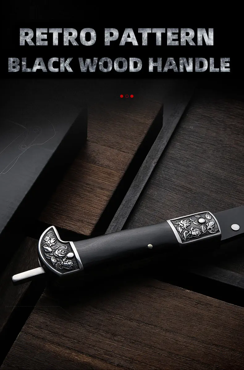 Black Sharp Edge Folding Sickle - Garden & Survival Tool