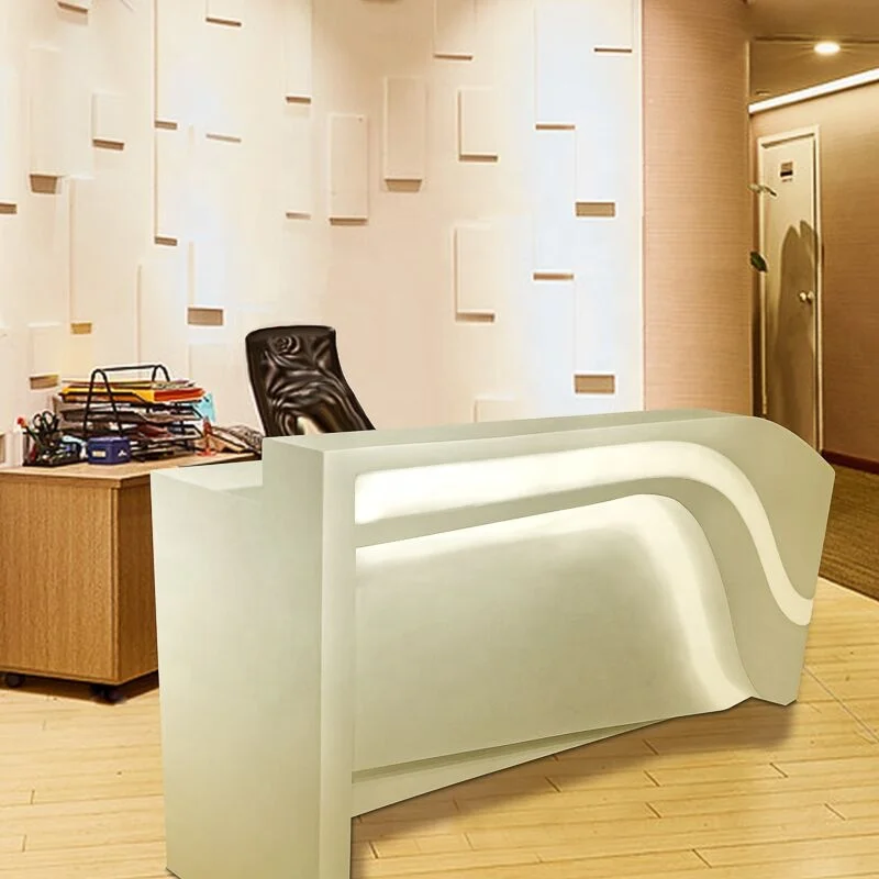 Image Meja Resepsionis Front Counters Table New Design With Monitor ...