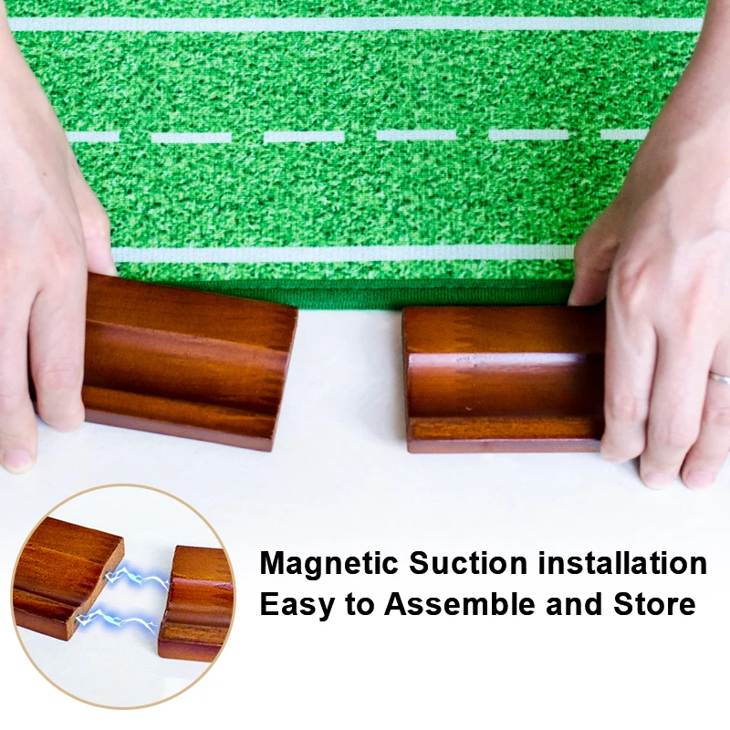 New Arrival Golf Putting Trainer Velvet Solid Wood Putting Green Golf ...