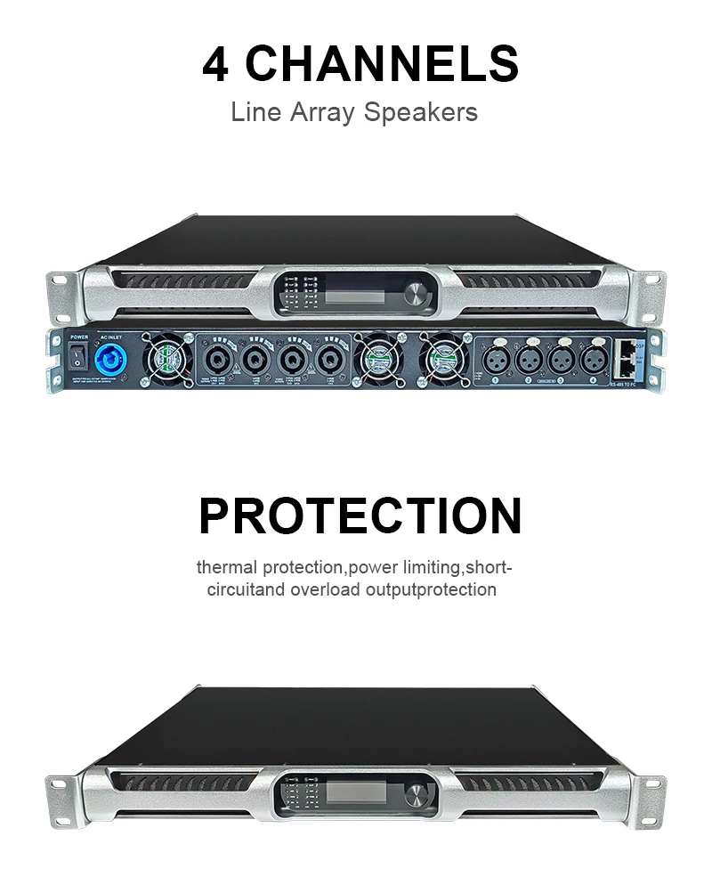 Pfa16k-a Commercial 1600 Watts 4 Channel Pa Public Address System ...