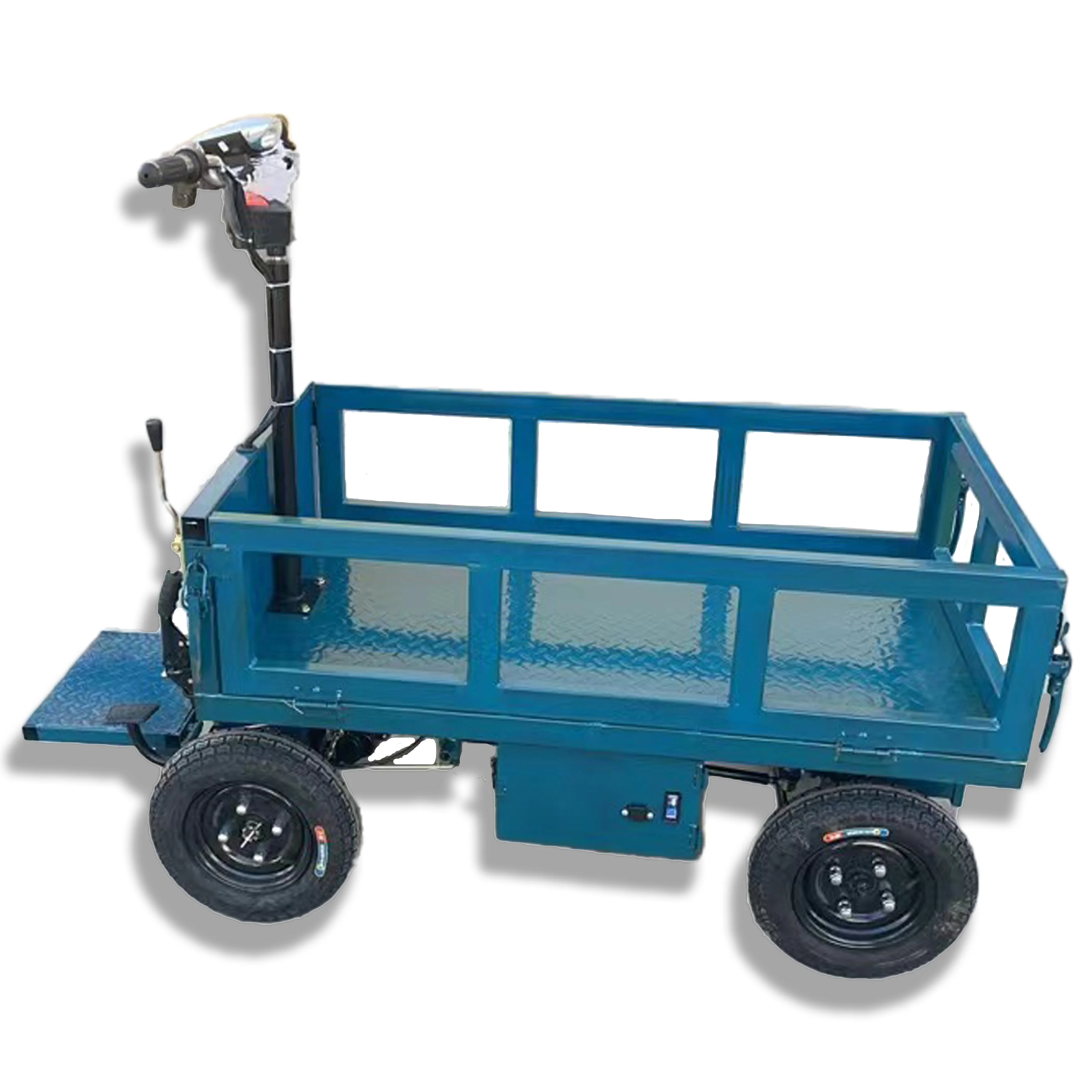 Heavy-duty Forward-reversing Electric Platform Cargo Carrier Trolley ...
