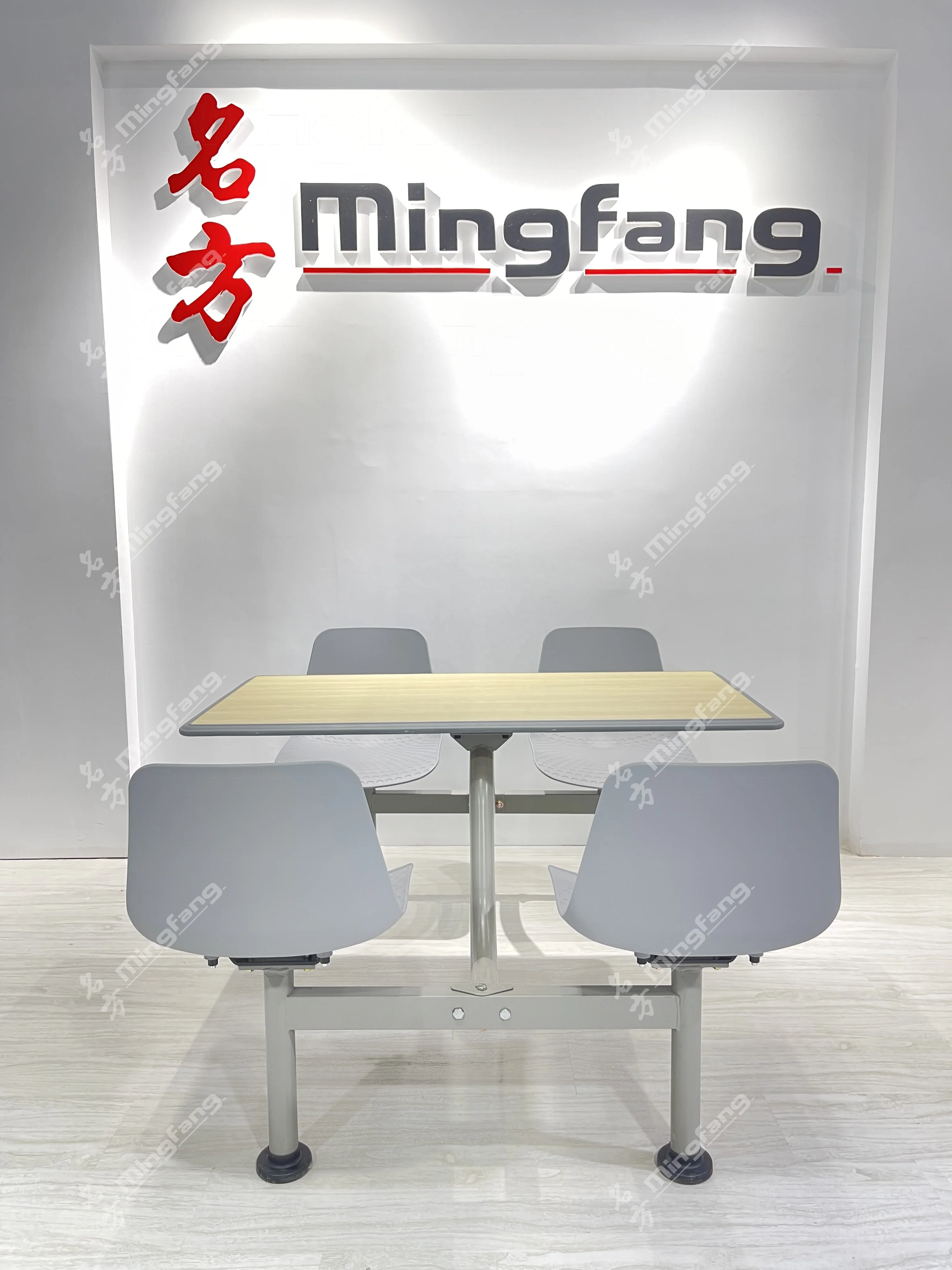 Four-seater Conjoined Dining Table School Canteen Restaurant Table And ...