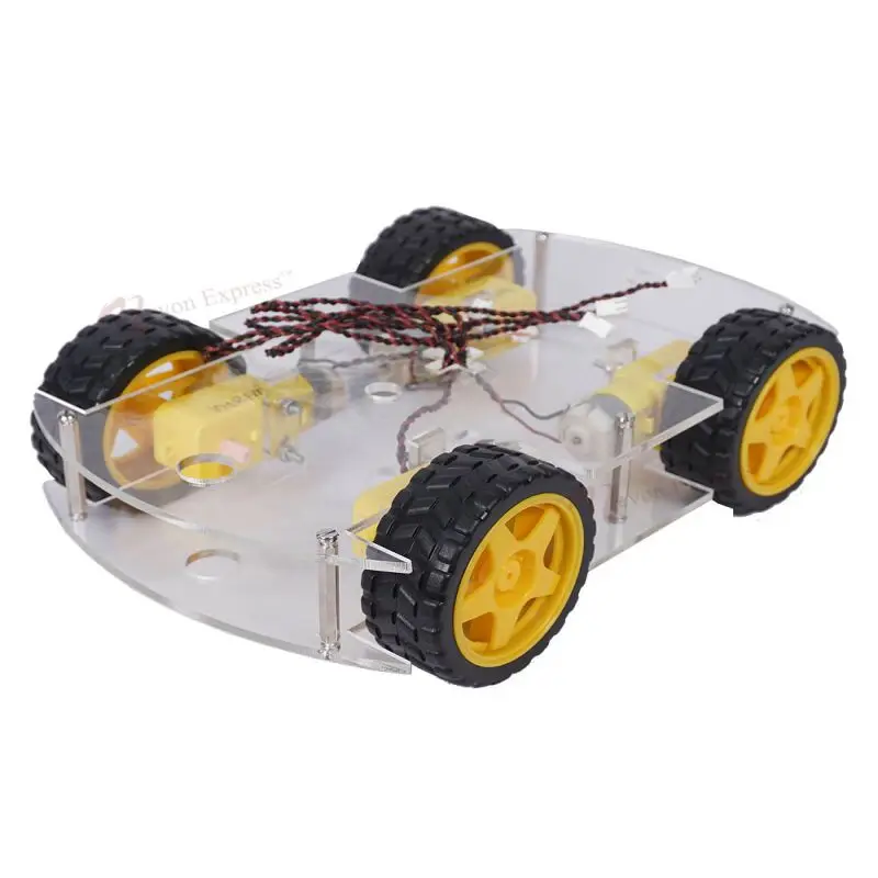4wd Diy Transparent Arduino Robot Car Chassis Kit 4 Wheel - Buy 4wd Diy ...