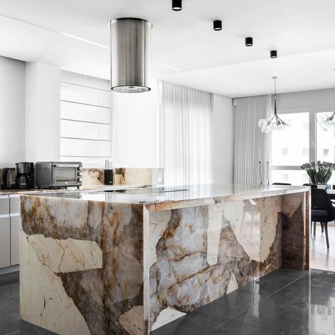 Luxury Backlit Raw Patagonia Quartzite Slab for Custom Countertops ...