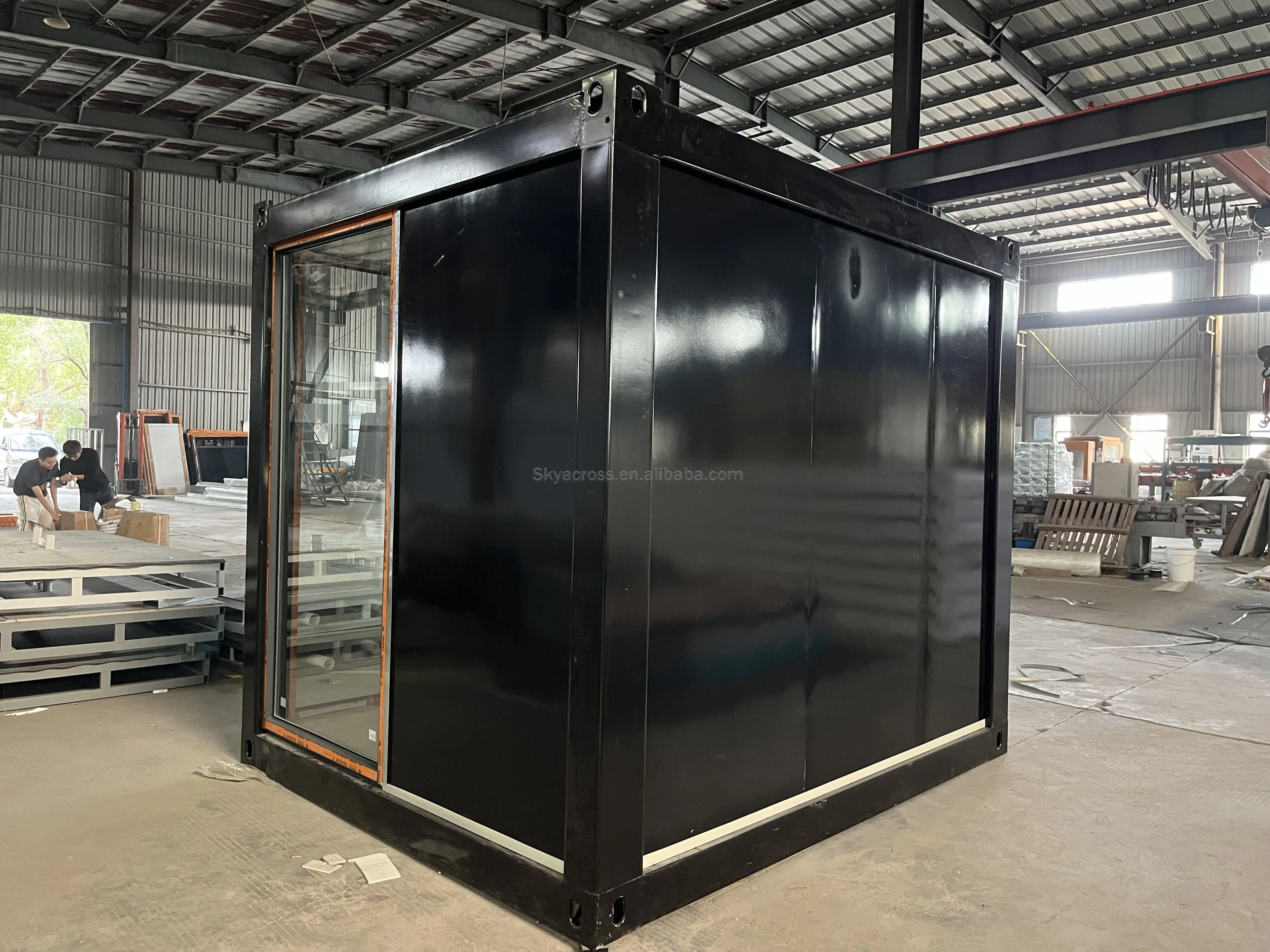 Low Cost 10ft Black Flat Pack Container Office - Strong Structure