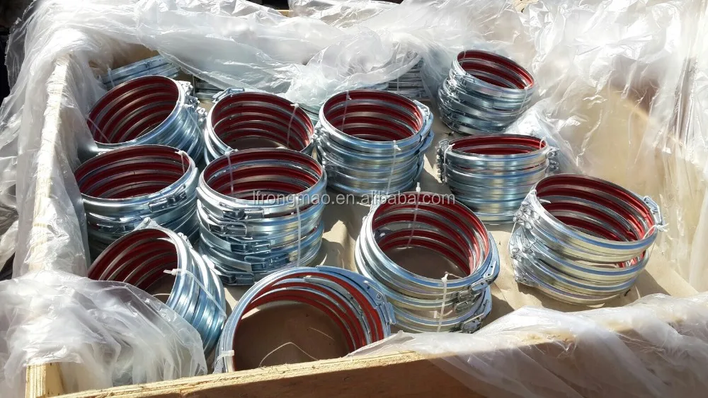 150 Mm Quick Fit Duct Clamp Quick Release Flange Pipe Clamp For Dust ...