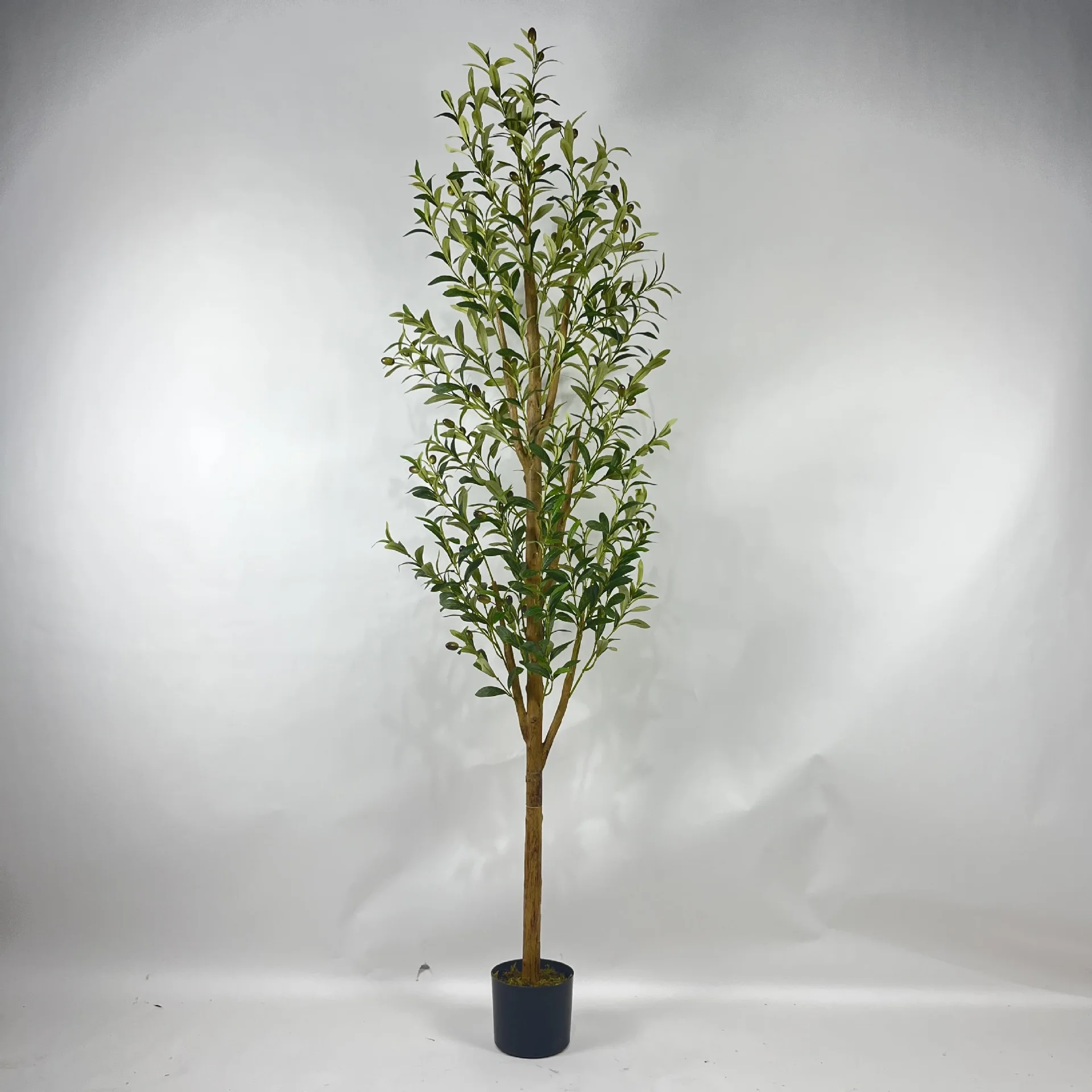 Artificial Detachable Bonsai Olive Tree Plastic Plants Real Touch ...