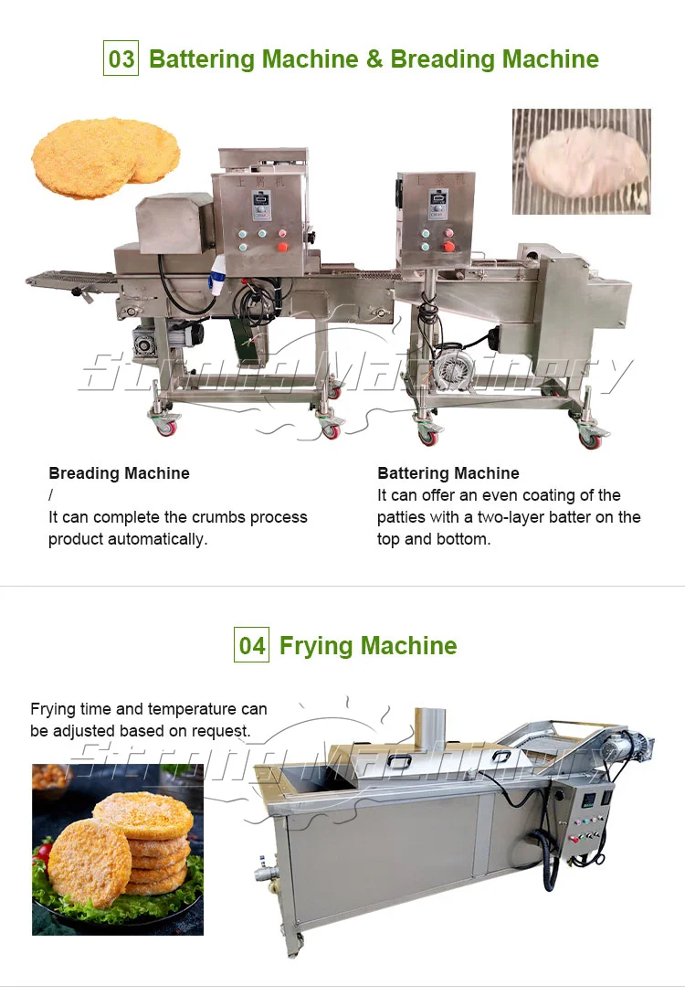 High Efficiency Chicken Nugget Forming Burger Patty Making Machine ...