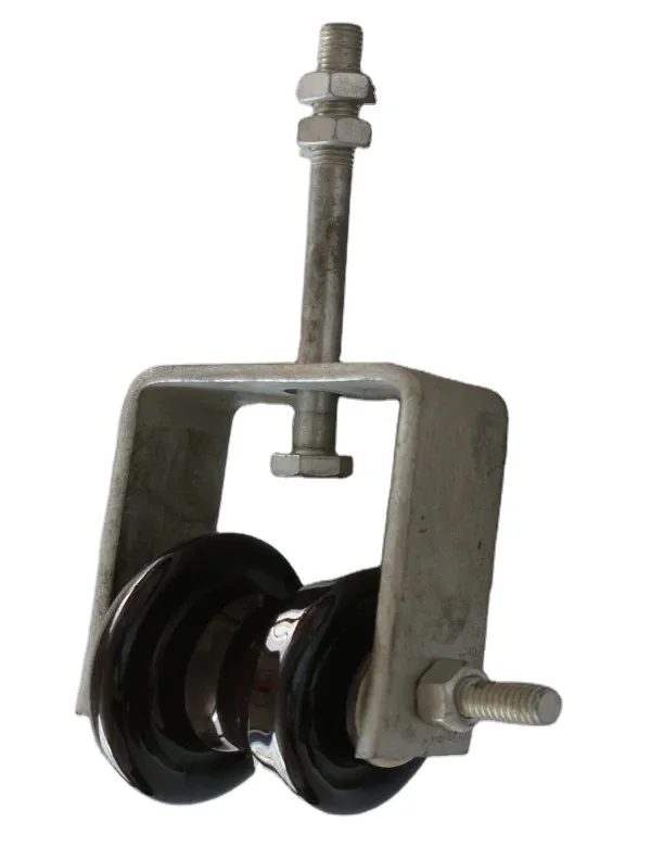 D-iron bracket with shackle insulator ED-2B