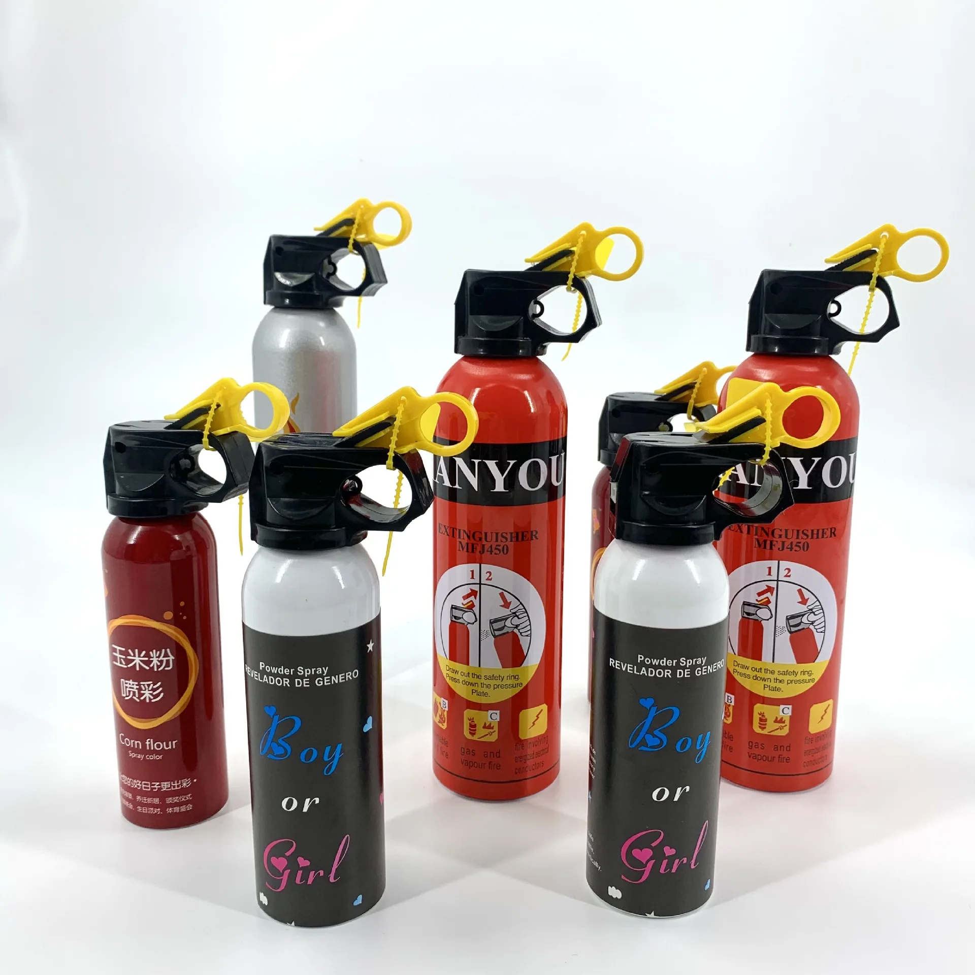 Baby Gender Revealed Corn Flour Spray Color Holly Powder Blaster Powder ...