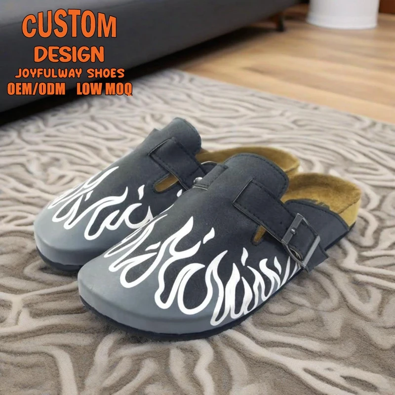 Shoes Manufacturers Custom Clogs Embroidery logo Low Moq Cow Suede ...