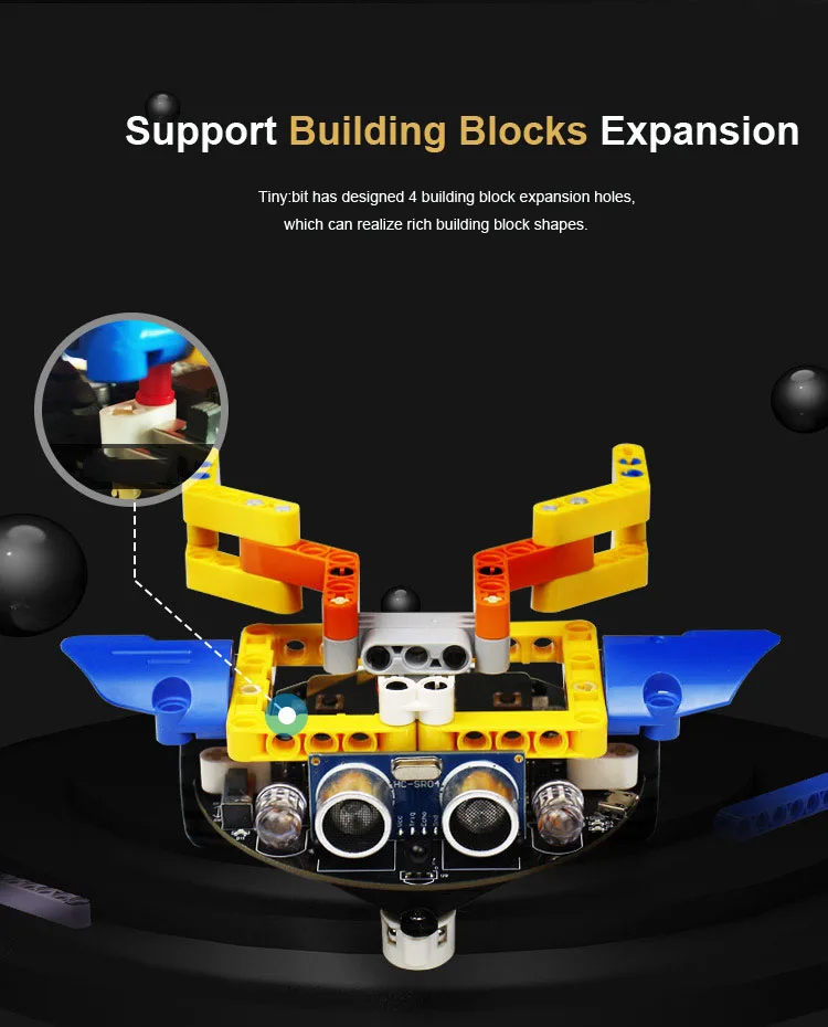Tiny:bit Smart Robot Car - Micro:bit Graphical Programming