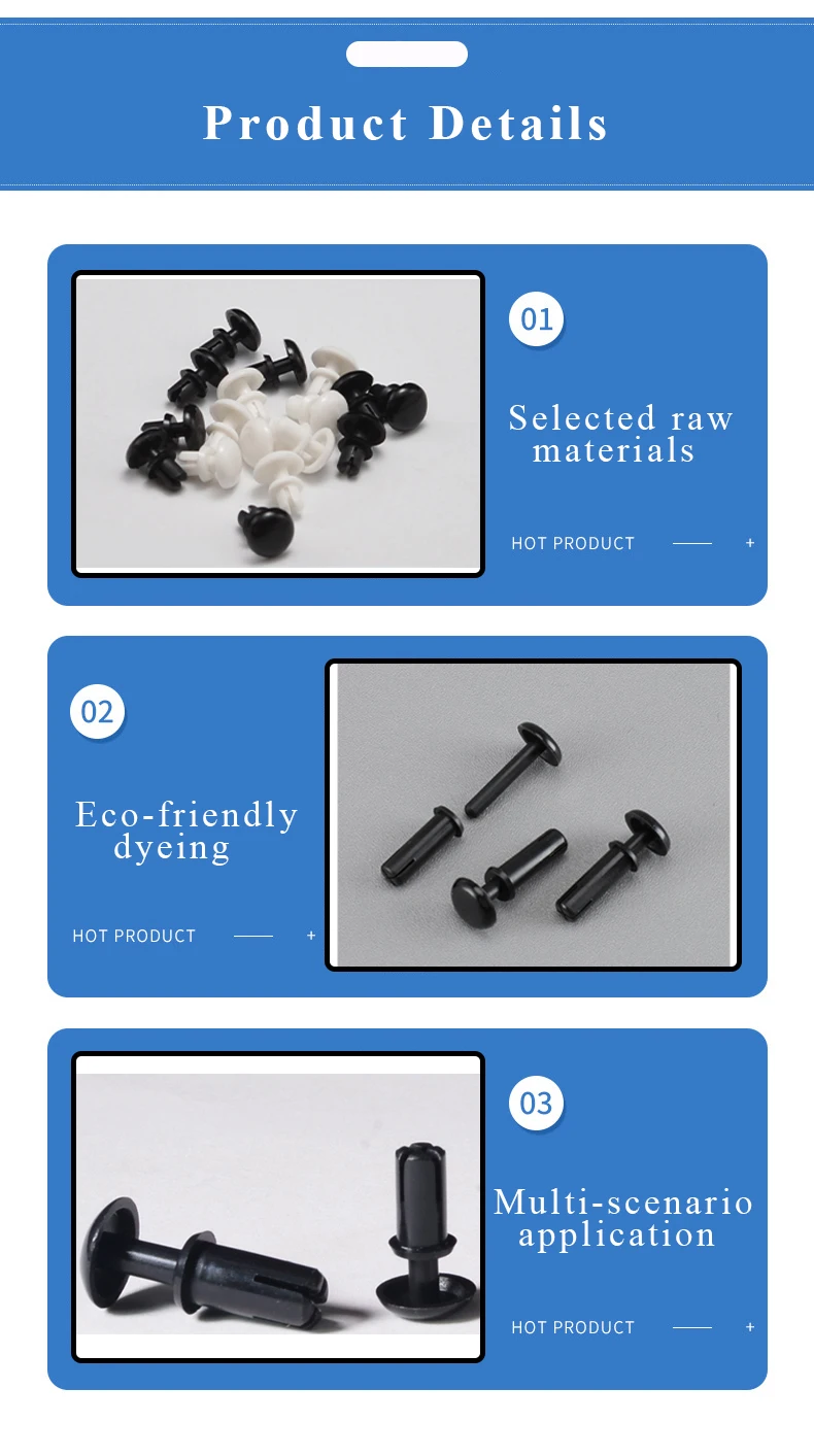 Vibration-Resistant Nylon Rivets for Machinery Parts| Alibaba.com