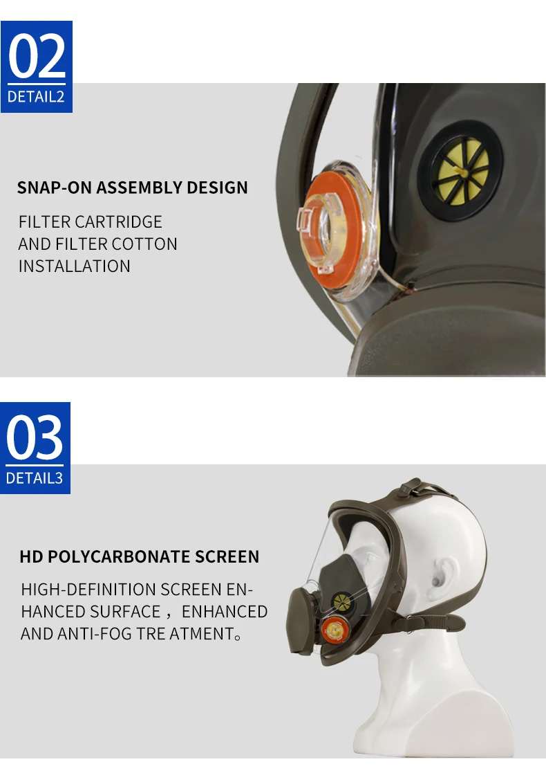 6800 Full Face Gas Mask - Respiratory Protection & Fast Delivery