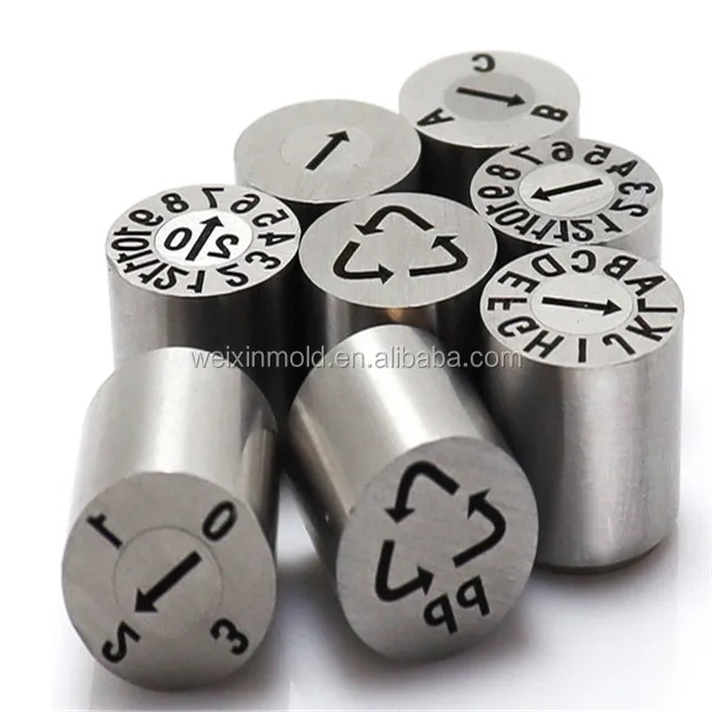 Injection Mold Date Marked Pin Inserts Stamp - Buy Mold Date Inserts ...