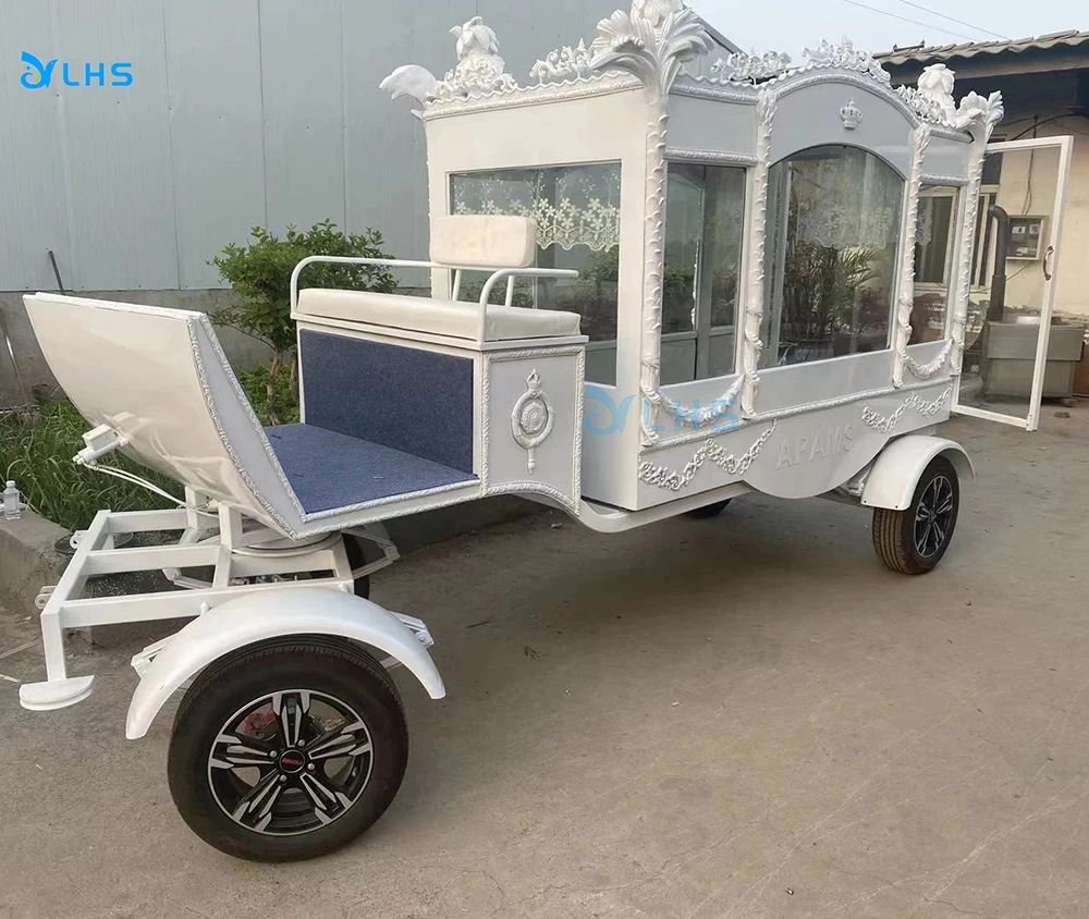 Last Journey Horse-drawn Hearse/Classic Adults Funeral Carriage ...
