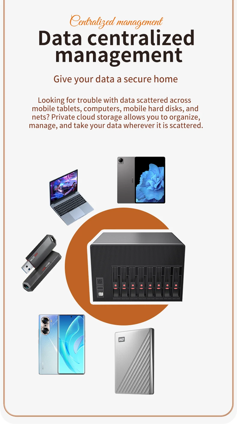 Guanfeng 8-Bay Chassis N5095 - Quad-Core Storage Server