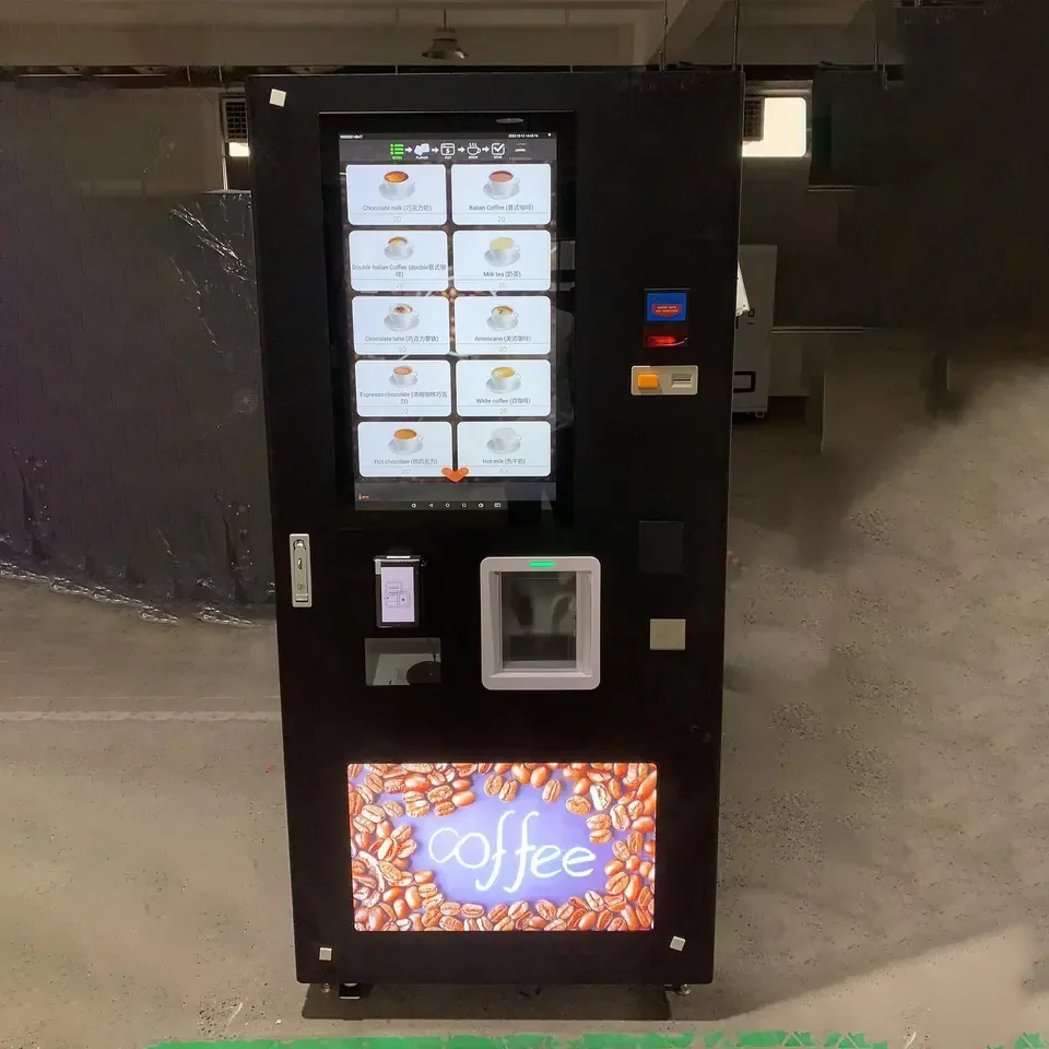 Street Vending Coffee Machine Coffee Automatic Vending Machine Robot ...