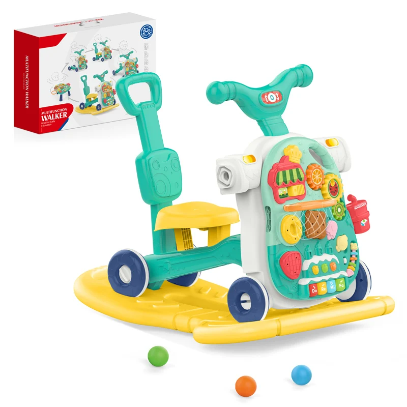 Wholesale 5 In 1 Multi-function Plastic Activity Walker Baby Musical ...