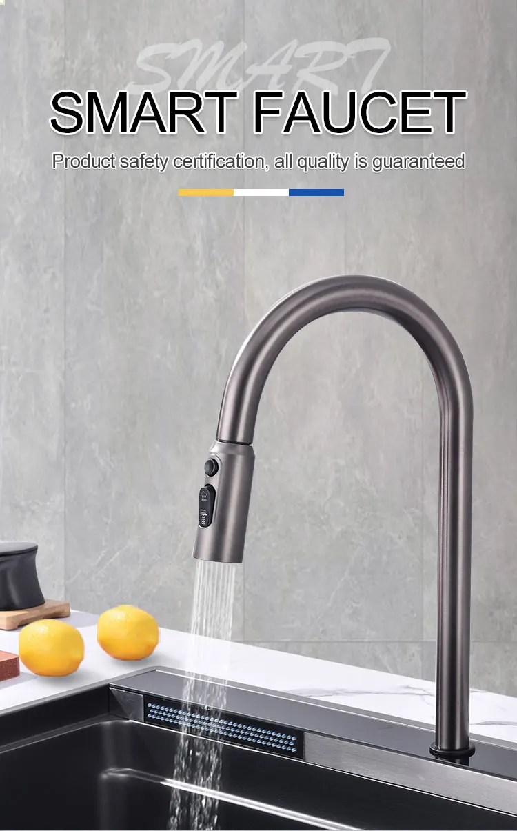 Smart Kitchen Sink - 304 Stainless Steel with Waterfall