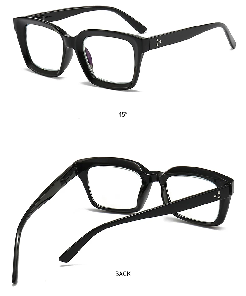 2004 Square New Fashion Vintage Eyeglasses Frame Blue Light Blocking ...