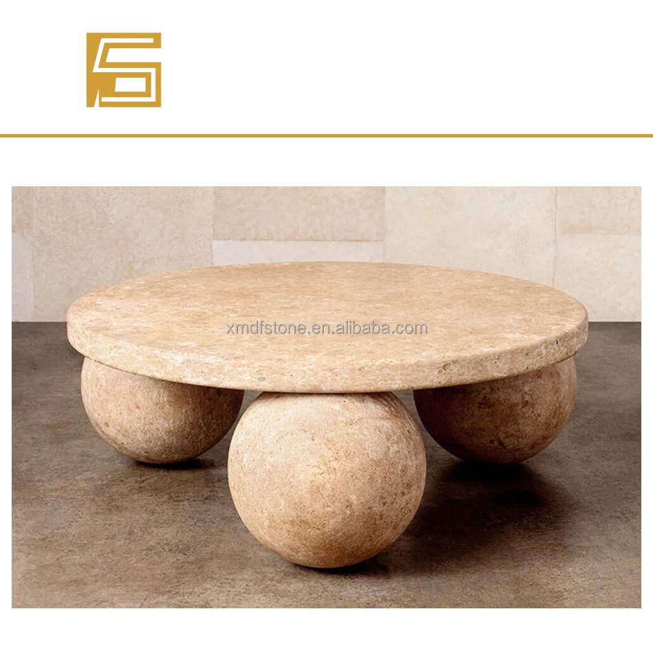 Travertine Dining Table - Modern Italian Natural Stone