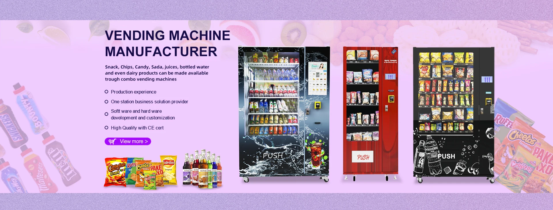 Germany Auto Snack Bottled Water Beer Cold Drink Vending Machine Factory