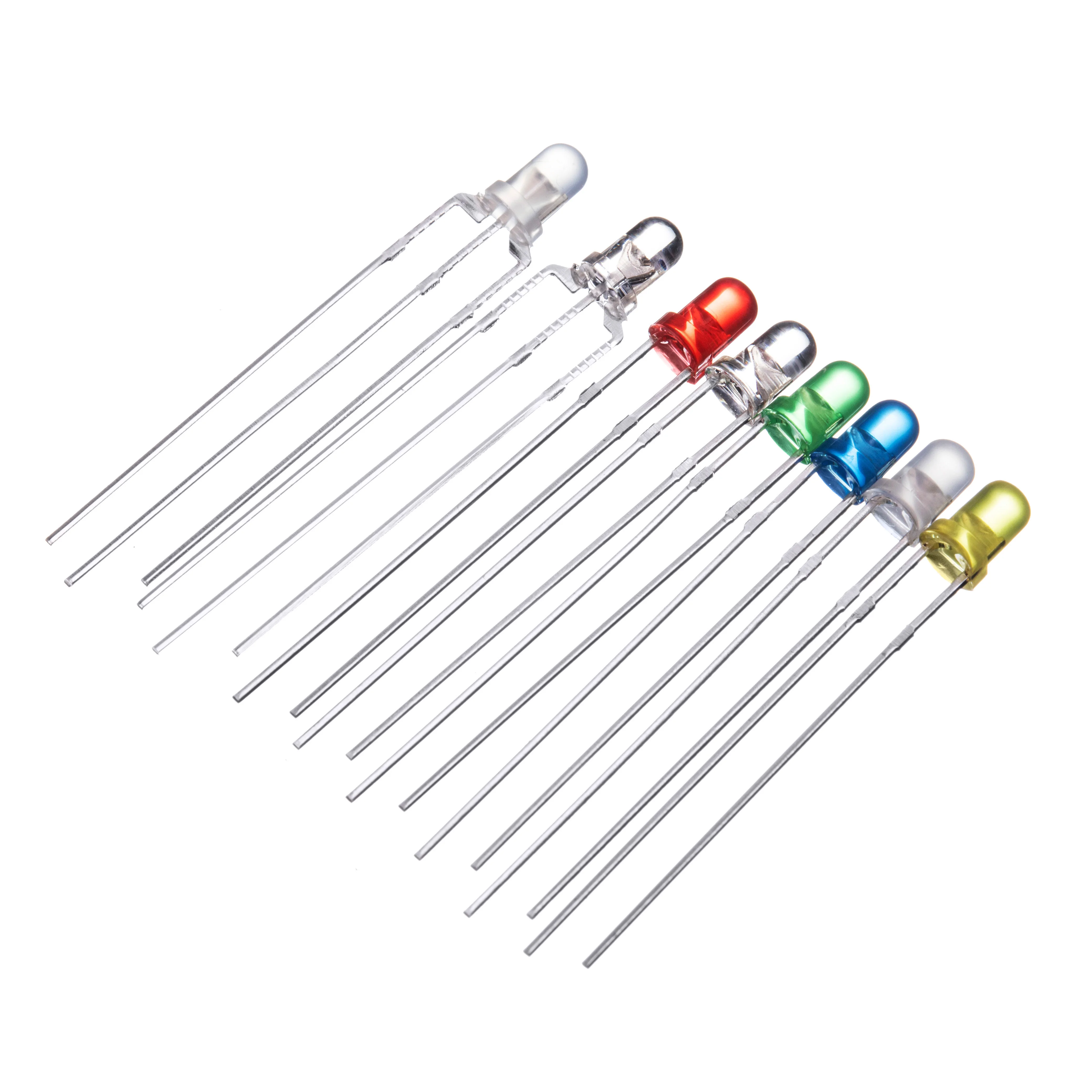 504 Diffused Light Emitting Diode Red Green Blue Yellow Lamp Through ...