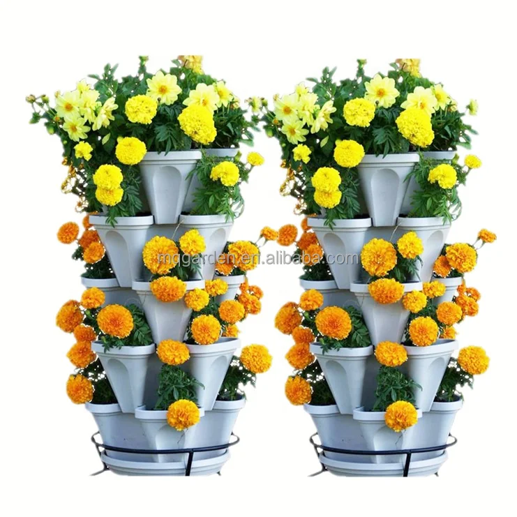 5-tier Self Watering Stacking Planting Strawberry Pot