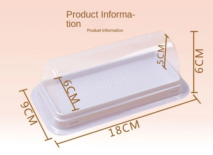 Baking Bread Omelet Box Rectangular Arch Pastry Cake Box Swiss Roll ...