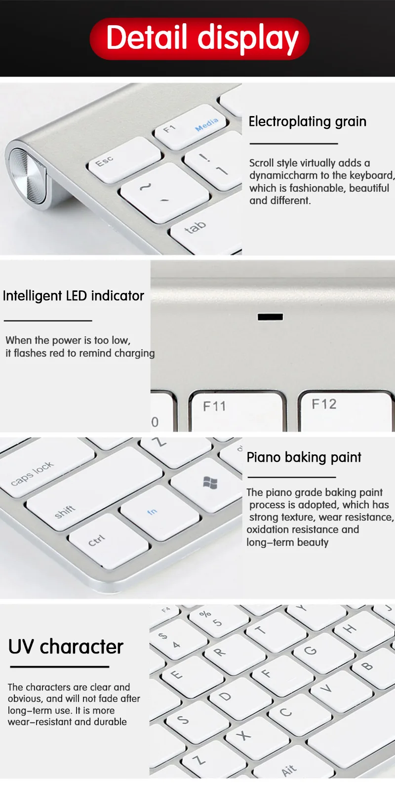 Compact Ergonomic 2.4G USB Wireless Keyboard and Mouse Set