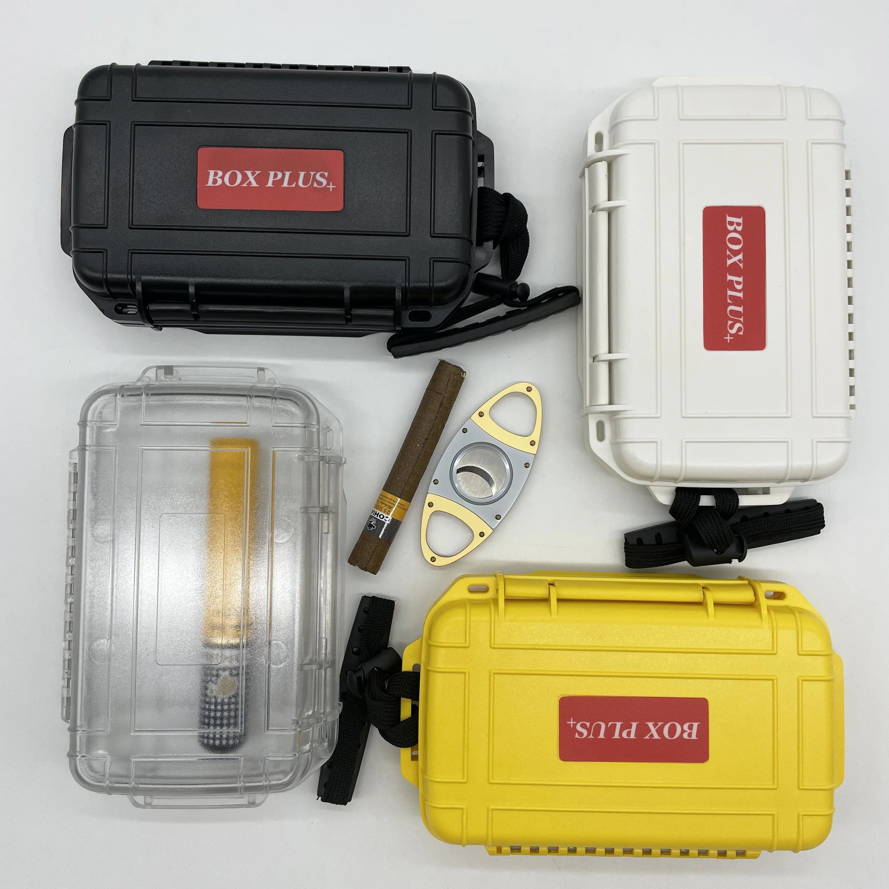 Customized Moisture-Proof Humidor Box with Cigar Cutter & Foam OEM