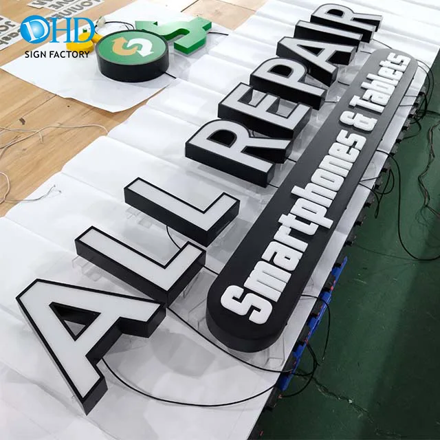 Hot Selling 3d Led Illuminated Advertising Signage Company Signage ...