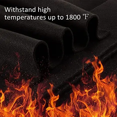 Carbon Felt Welding Blanket Fabric Fireproof Insulation 12 X12in Fire ...