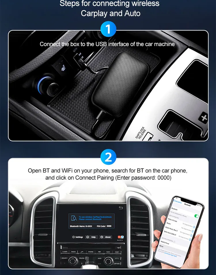 Mini Wireless Carplay Aibox Dongle Smartbox Adaptor Appel Car Play And ...