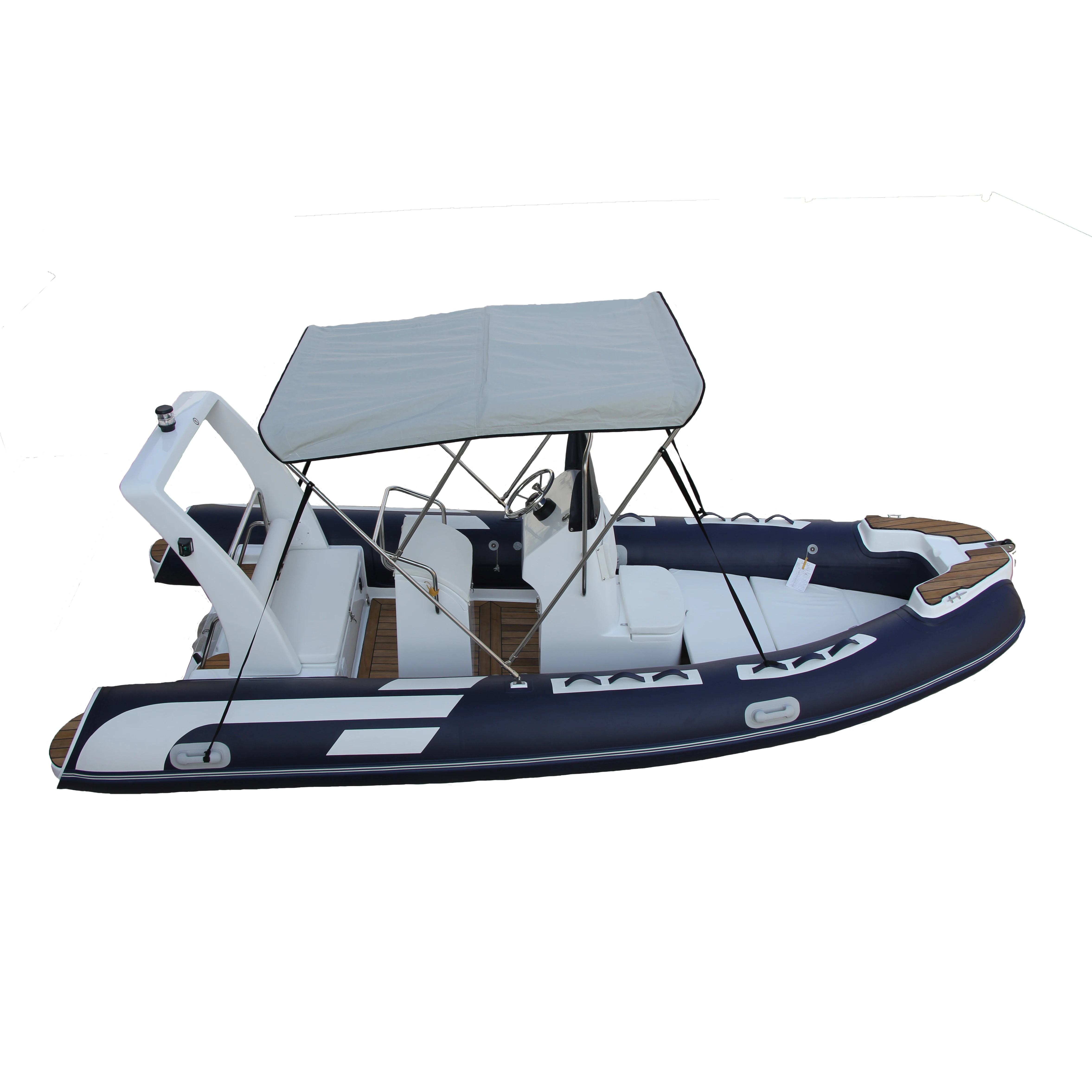 Fiberglass Hull 17ft Semi Rigid 5.2m Hypalon Rib Boat Inflatable Rib ...